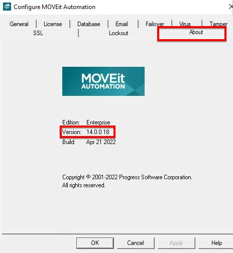 Upgrading To Moveit Automation 1401 Did Not Update The Version Number