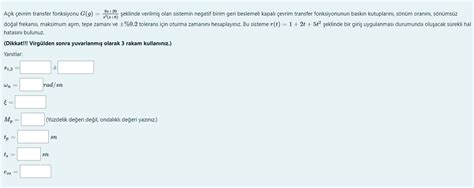 solved open loop transfer function g g 9s 20s2 s 6 the