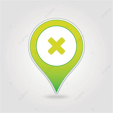 Delete Pin Map Icon Map Pointermarkers Delete Sign Web Vector Delete