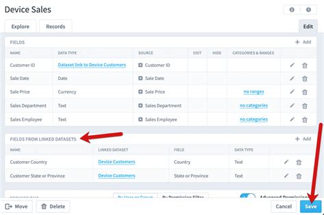linking datasets intrafocus