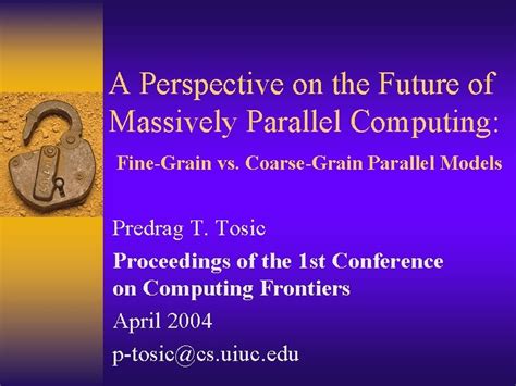 a perspective on the future of massively parallel