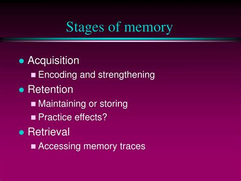 Ppt Acquisition Of Memory Powerpoint Presentation Free Download Id
