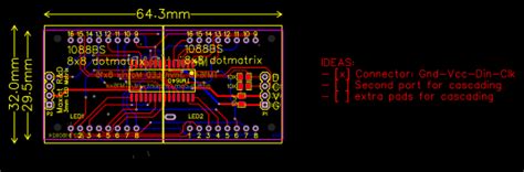 TM1640 3mm LED Matrix Module OSHWLab