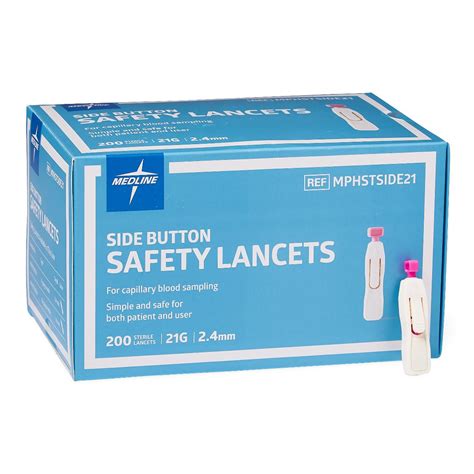 Medline Side Button Safety Lancets — Medical Supply Pros