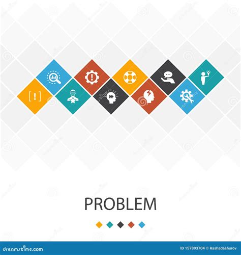 Problem Trendy UI Template Infographics Stock Vector Illustration Of Help Icon