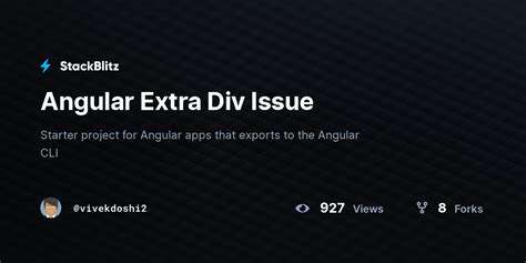 Angular Extra Div Issue Stackblitz