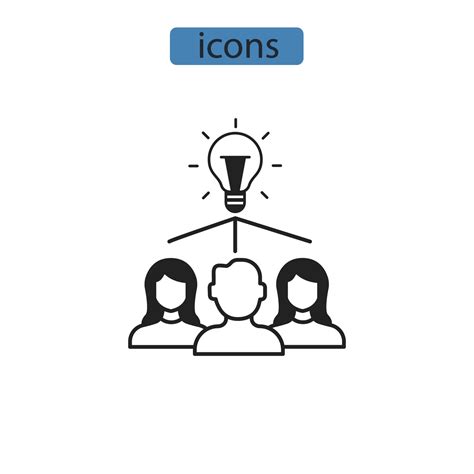 Brainstorming Icons Symbol Vector Elements For Infographic Web 8546028 Vector Art At Vecteezy