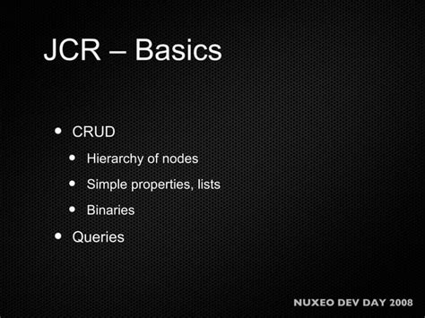 nuxeo core 2 ppt databases computer software and applications