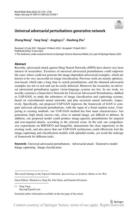 Universal Adversarial Perturbations Generative Network Request Pdf
