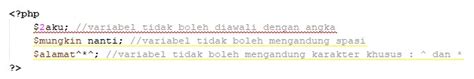 Pengertian Dan Cara Penulisan Variabel Php Serba Komputer