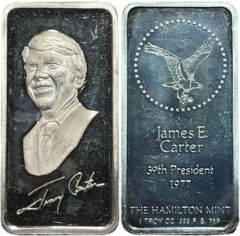 1 Ounce Hamilton Mint James Carter United States Numista