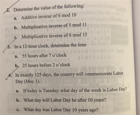 solved determine the value of the following a additive