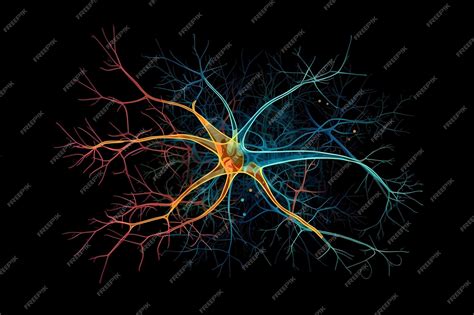 Premium Photo A Neuron With Its Dendrites Axon And Synapses Digital