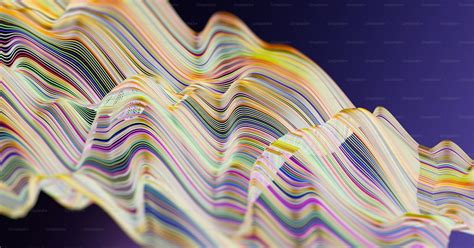 보라색 배경에 여러 가지 빛깔의 물결 무늬 사진 Unsplash의 그래픽 이미지