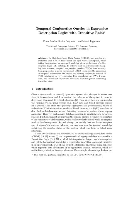 pdf temporal conjunctive queries in expressive description logics