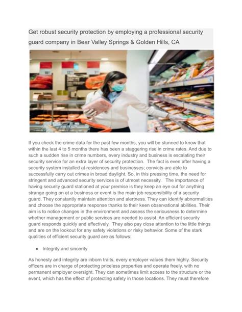 Ppt Get Robust Security Protection By Employing A Professional