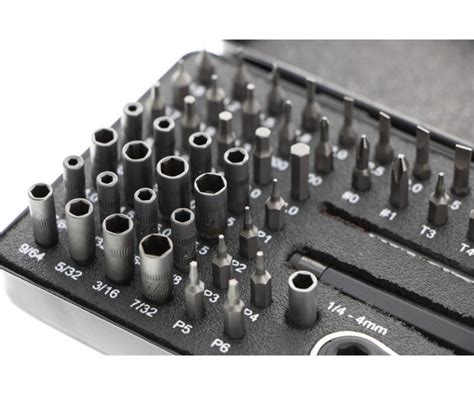 Wiha Master Tech 65 Piece Set Esd Handle Mini Ratchet And Microbits