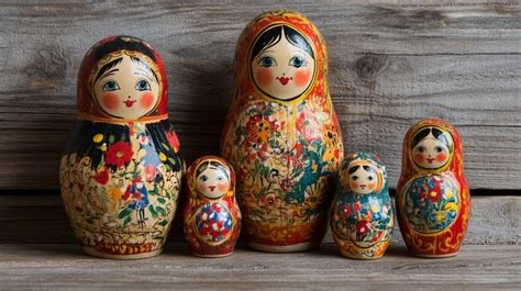 Free Colorful Nesting Dolls Image Matryoshka Dolls Russian