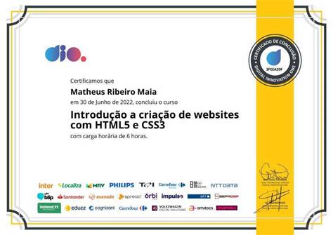 Introdução A Criação De Websites Com Html5 E Css3 Matheus Ribeiro Maia