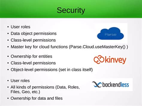 Backend As A Service Comparison Odp