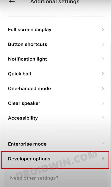 Fix Miui Optimization Missing In Developer Options In Xiaomi Droidwin