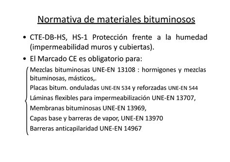 Materiales Bituminosos Aislantes Y Pinturas Pptx