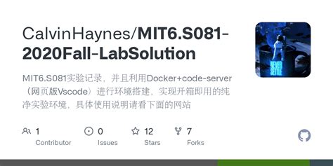 Github Calvinhaynesmit6s081 2020fall Labsolution Mit6s081实验记录，并且