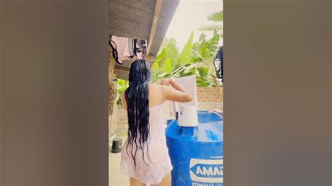 Desi Girl Outdoor Bathing Youtube
