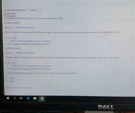 Solved Consider The Functions Fox And Gx A Find Fgx B
