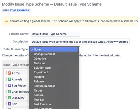 Setting The Default Value In Issue Type System Fie
