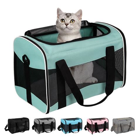 Cat Carrying Case Pet Dog Carrier Soft Sided Cat Bag Airline Approved