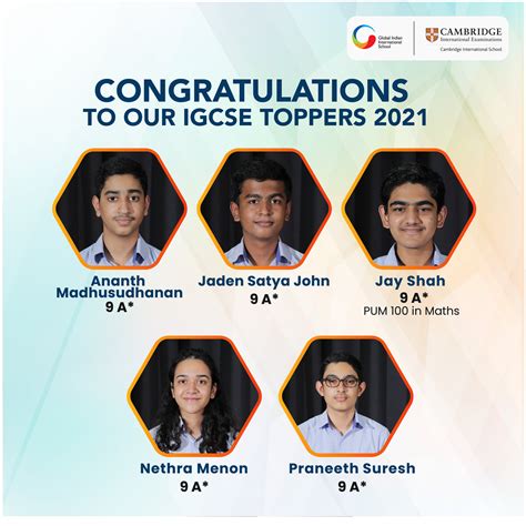 Congratulations To Our Igcse Class Of 2021 Super Achievers For Their