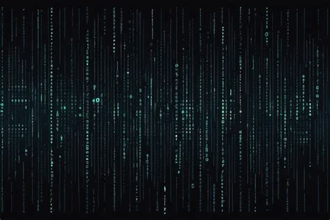 Vector Illustration Binary Code Dark Background Software Programming