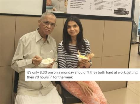 Narayana Murthy Having Ice Cream With Daughter In Bengaluru Reminds