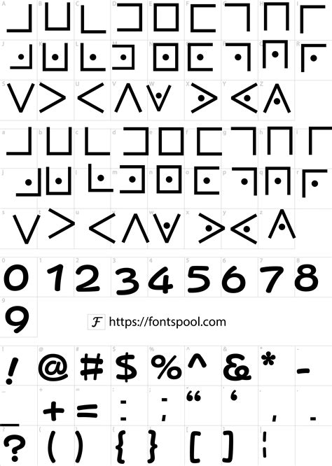 Pigpen Cipher Font Free Download Only At Fonts Pool