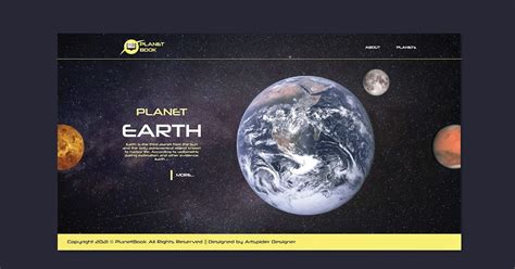 How To Make A Website Using Html Css And Javascript Planets Website Design Full Video