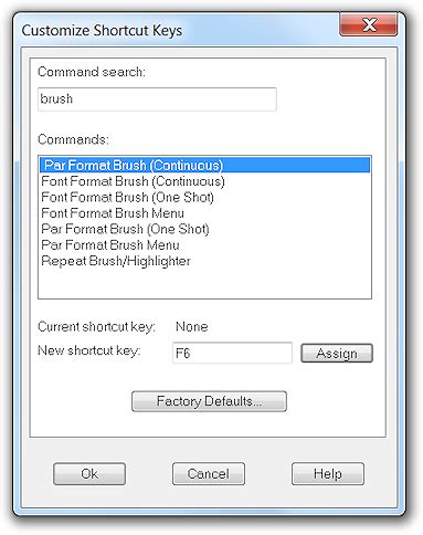 Custom Keyboard Shortcuts
