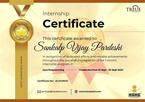 Sankalp Pardeshi On Linkedin Internship Treuetechnologies