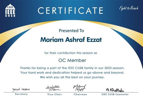 Mariam Ashraf On Linkedin Ieee Organizingcommittee Oc