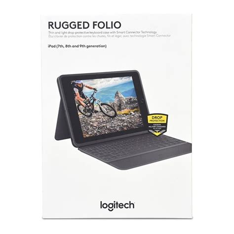 Logitech Rugged Folio Ultra Protective Keyboard Case With Smart Connector For Ipad 920 009458