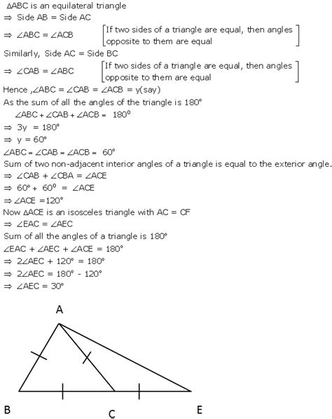 Selina Concise Mathematics Class 9 ICSE Solutions Isosceles Triangles