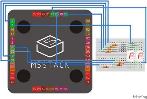 M5stack Core2 Gpioを使って7セグメントledを使おう断念 渡り鳥の広場