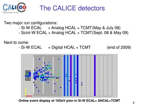 Ppt The Calice Experiment At Mtbf Fnal Summary Of A Fruitful Test