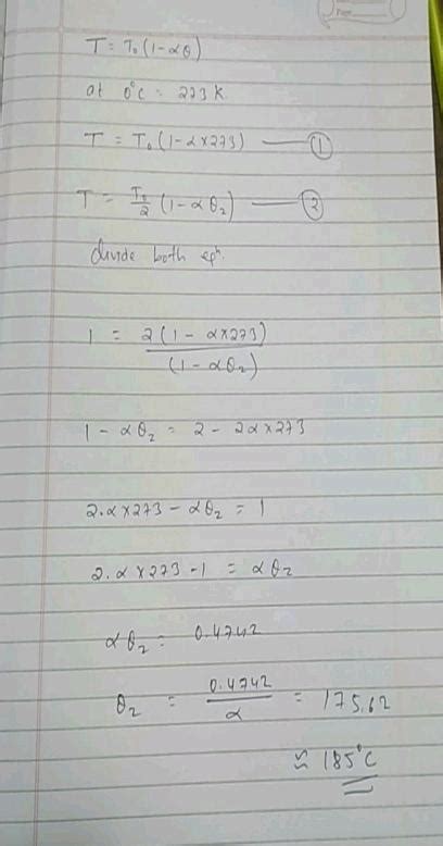 39 Find out the temperature which surface tension of water is exactly half of its value 0^{circ ...