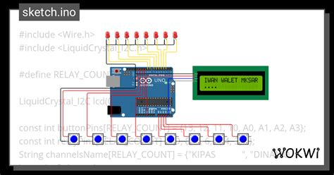 Switch Relay Wokwi Esp32 Stm32 Arduino Simulator
