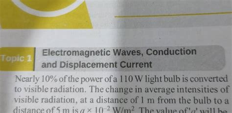 Electromagnetic Waves Conduction And Displacement Current Nearly 10 Of