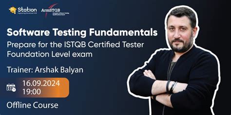 Arshak Balyan On Linkedin Attend The Training And Prepare For The Istqb Certified Tester