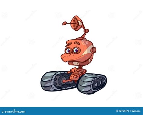Bulldozer Robot Stock Illustration Illustration Of Transport 12754476