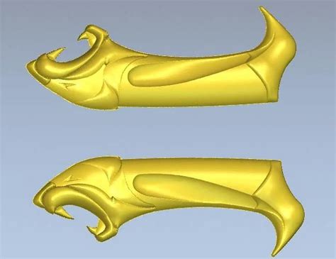 3d Model Relief For Cnc In Stl File Format Knife Handle 2 In Wood