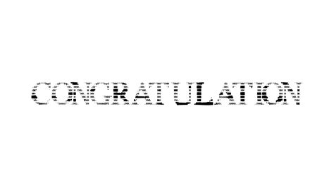 Congratulation Ascii Animation On White Background Ascii Art Code